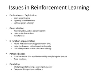 Reinforcement Learning and Artificial Neural Nets | PPT