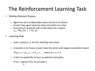 Reinforcement Learning and Artificial Neural Nets | PPT