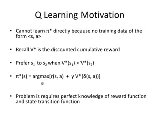 Reinforcement Learning and Artificial Neural Nets | PPT