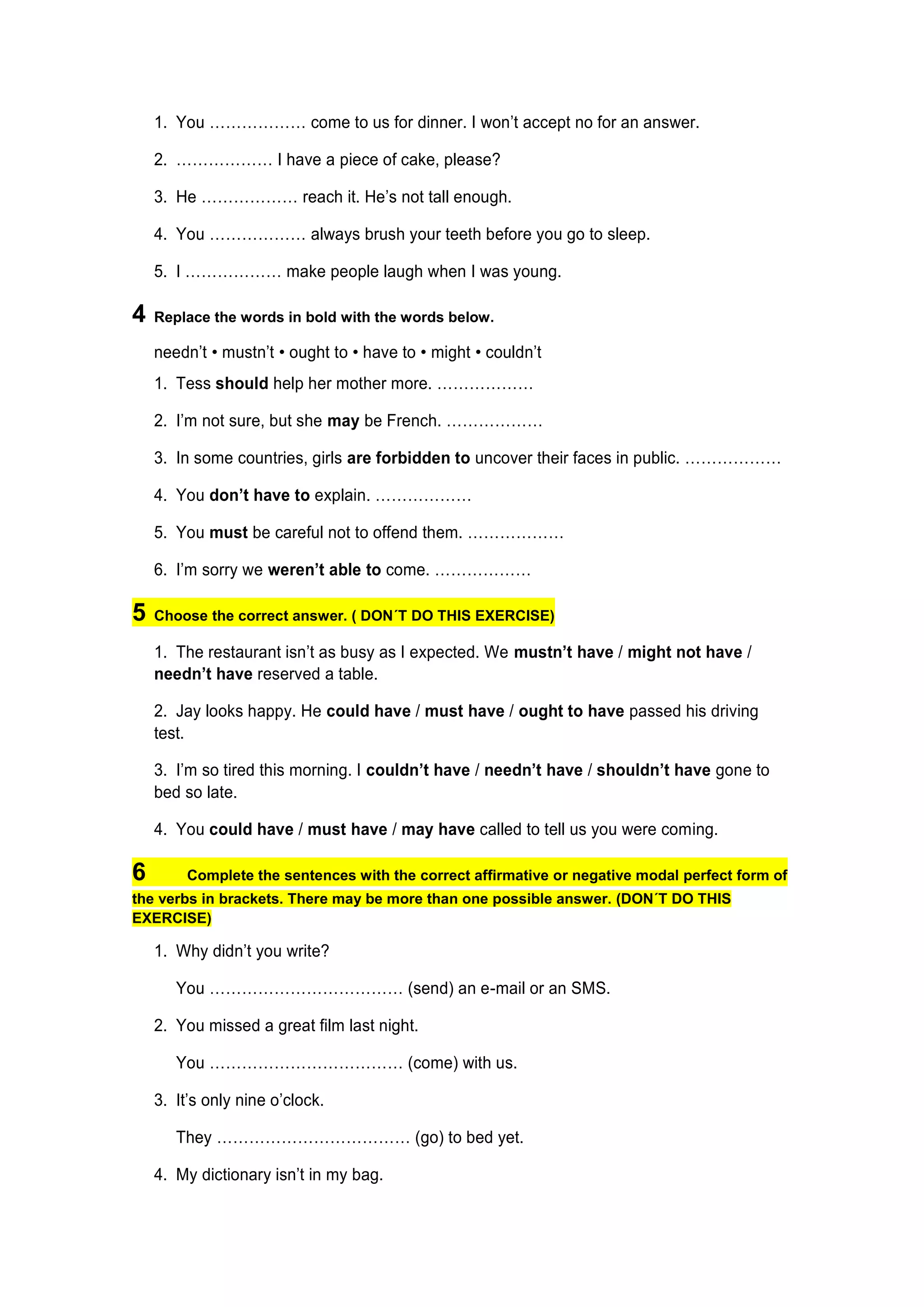 Reinforcement. unit 6 | DOCX