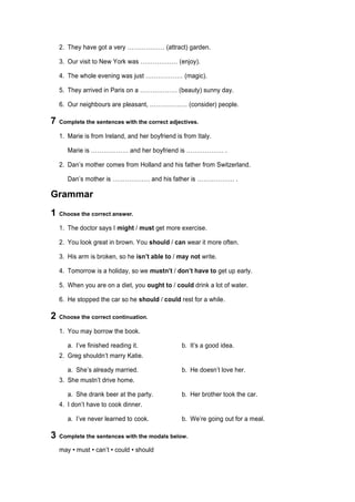 Reinforcement. unit 6 | DOCX