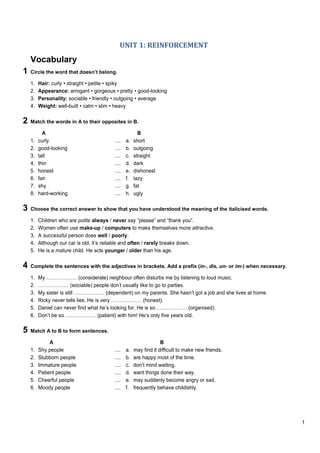 Reinforcement 1 | PDF