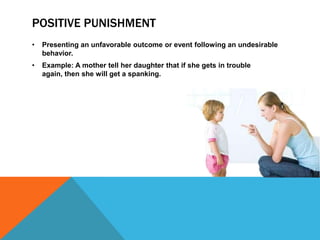 Reinforcement and punishment | PPTX