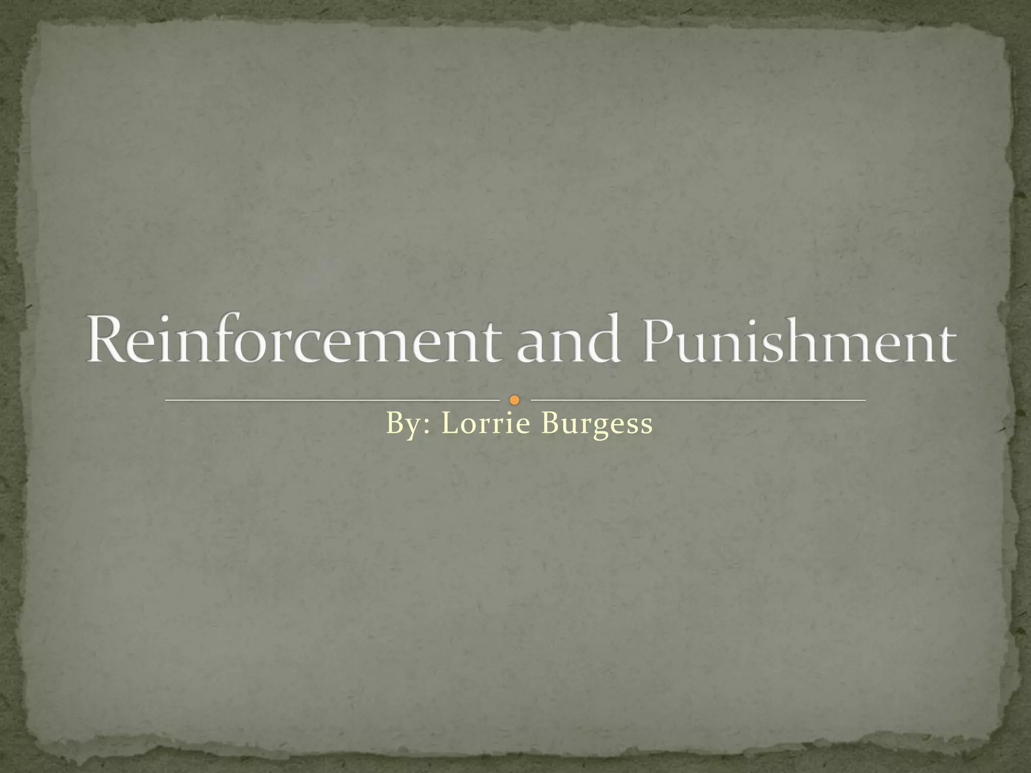 Reinforcement and punishment | PDF