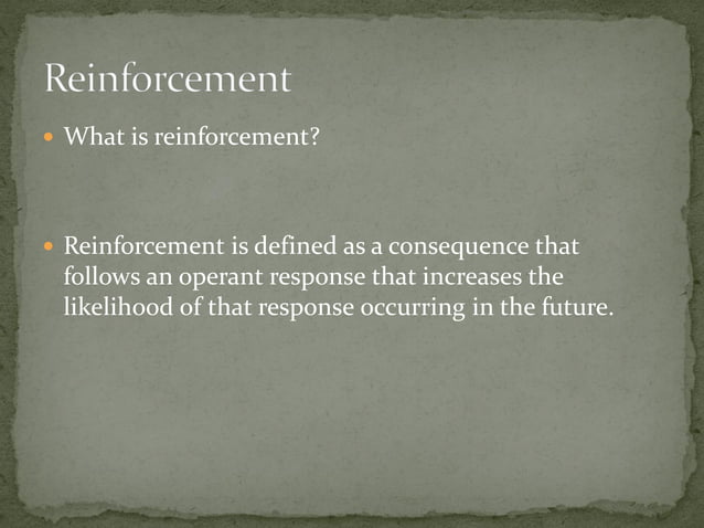 Reinforcement and punishment | PDF