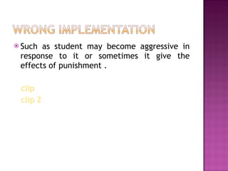 Reinforcement in classroom | PPT