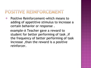 Reinforcement in classroom | PPT