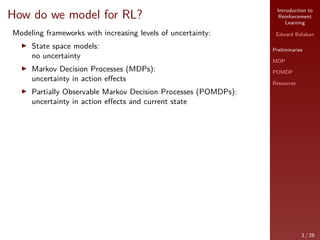 Introduction to Reinforcement Learning | PDF
