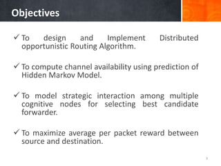 Online opportunistic routing using Reinforcement learning | PPT