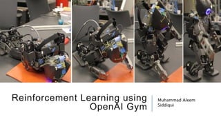 Reinforcement Learning using OpenAI Gym | PDF