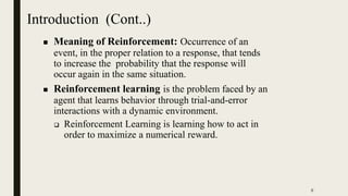Reinforcement Learning | PPTX