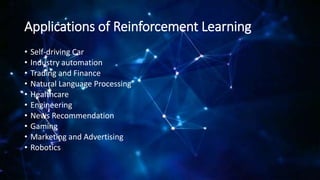 What is Reinforcement Learning in Machine Learning | PPTX