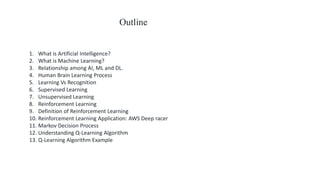Reinforcement Learning, Application and Q-Learning | PPT