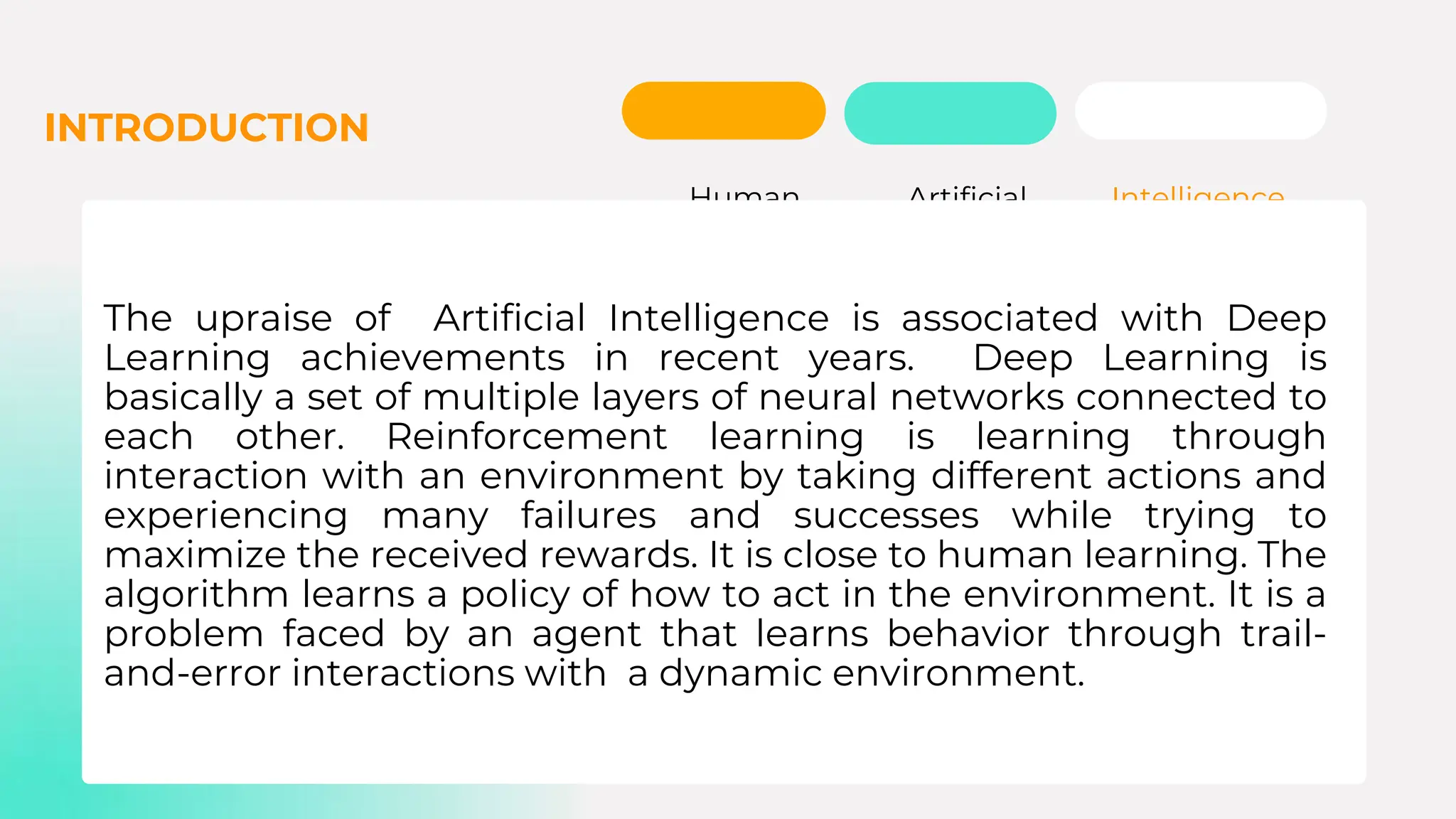 Reinforcement Learning Reinforced Through Trial And Errorpptx 