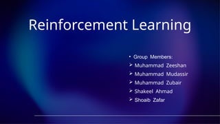 Reinforcement Learning in which we discovered agent | PPTX