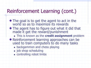 Reinforcement learning Russell and Norvig CMSC | PPT