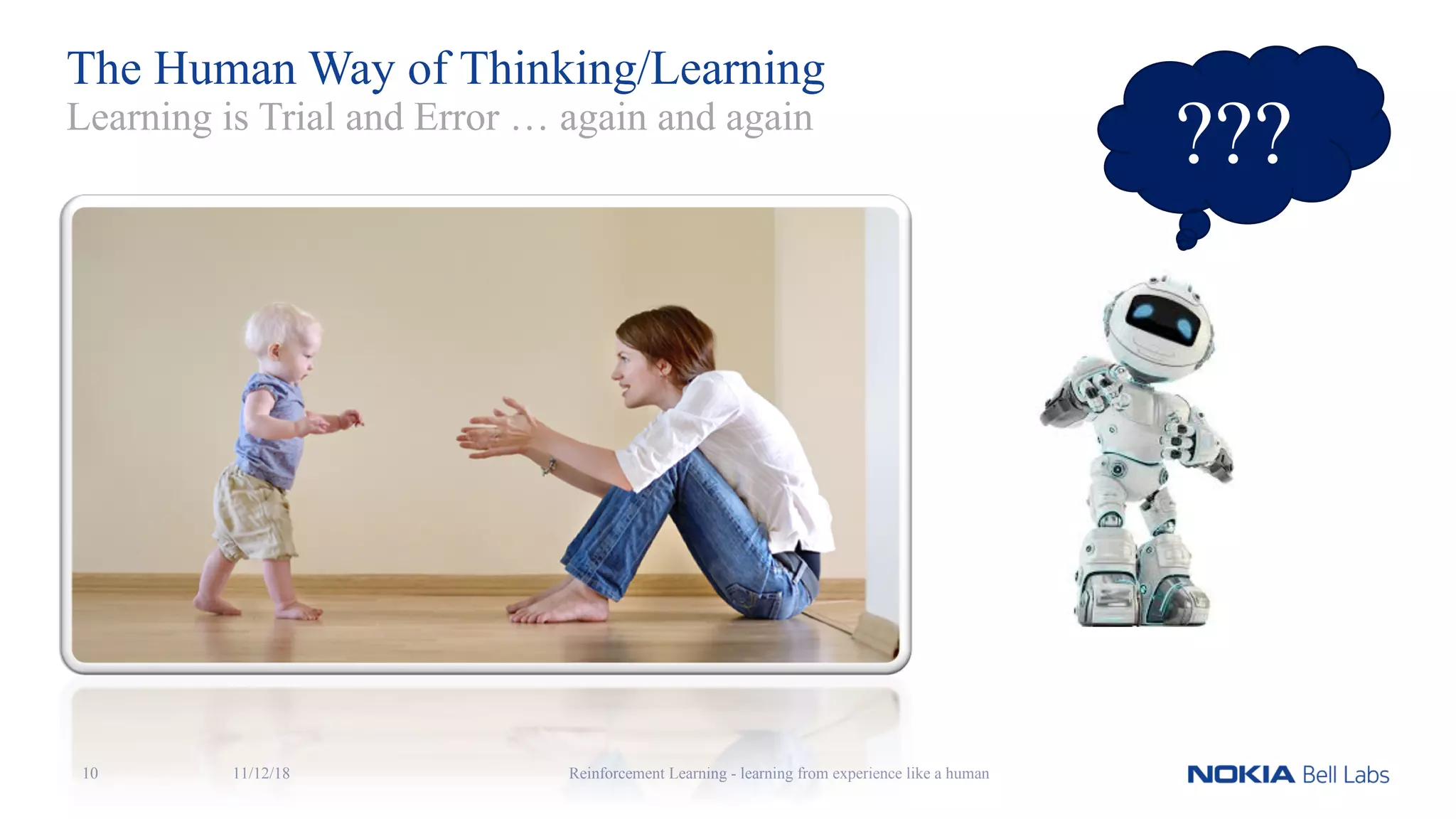 Reinforcement Learning - Learning from Experience like a Human | PPT