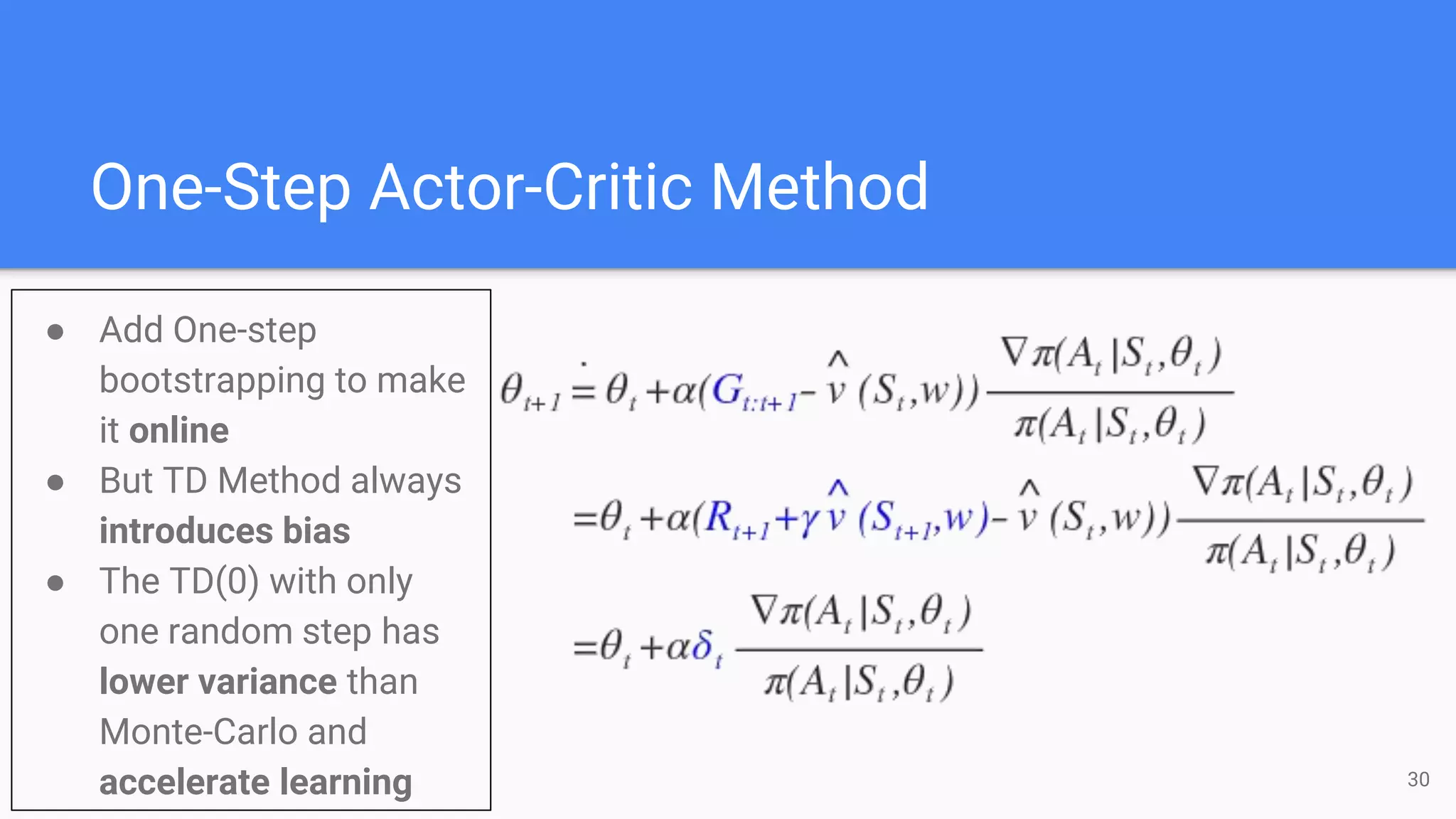 Reinforcement learning：policy gradient (part 1) | PPTX