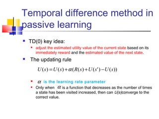 Reinforcement learning 7313 | PPT