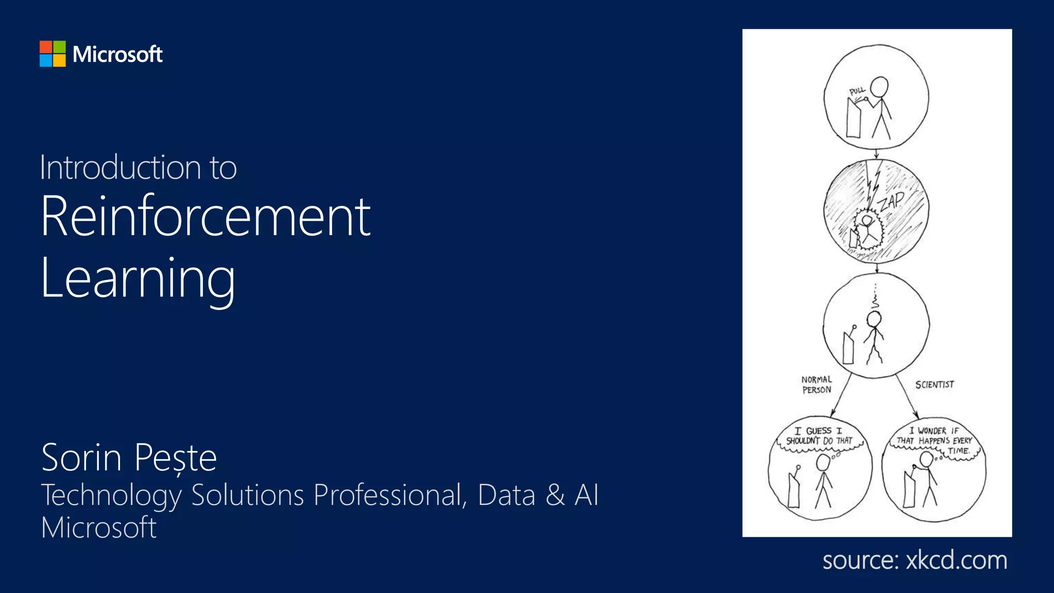Introduction to Reinforcement Learning | PPT Introduction to Reinforcement Learning | PPT