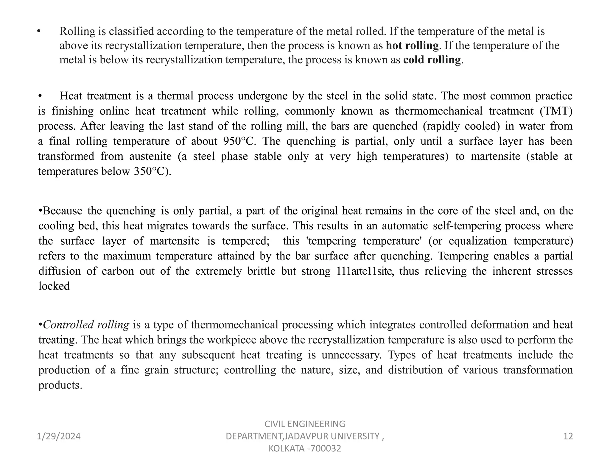 A presentation on reinforcement detailing in the manufacturing process ...