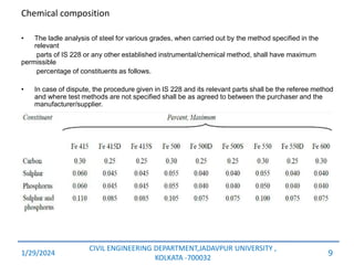 A presentation on reinforcement detailing in the manufacturing process ...