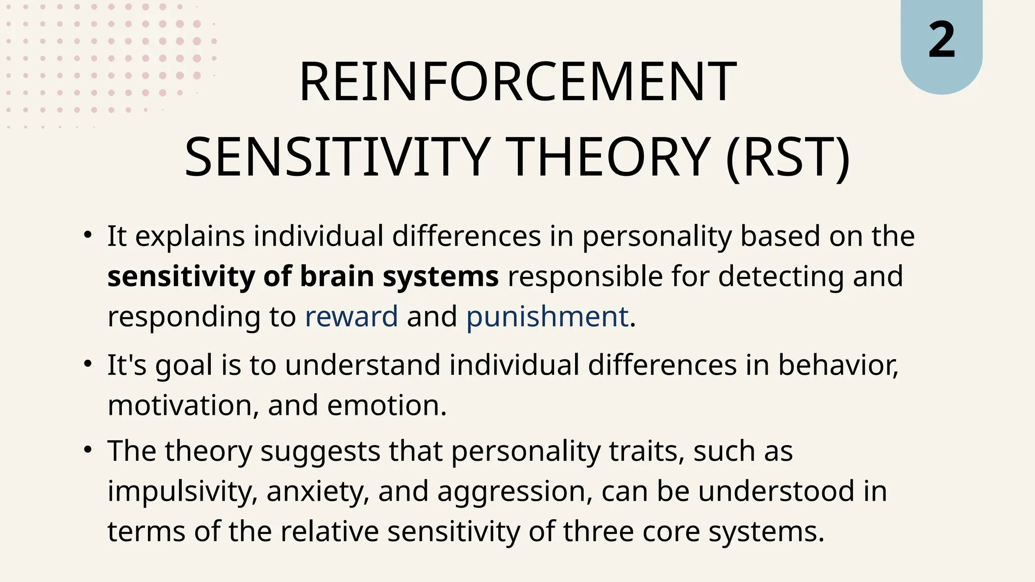Reinforcement sensitivity theory (Jeffrey gray) | PPTX