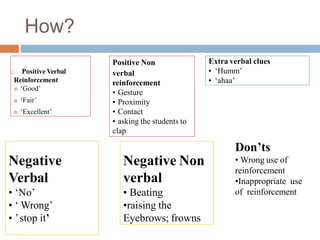 Reinforcement skills | PPTX