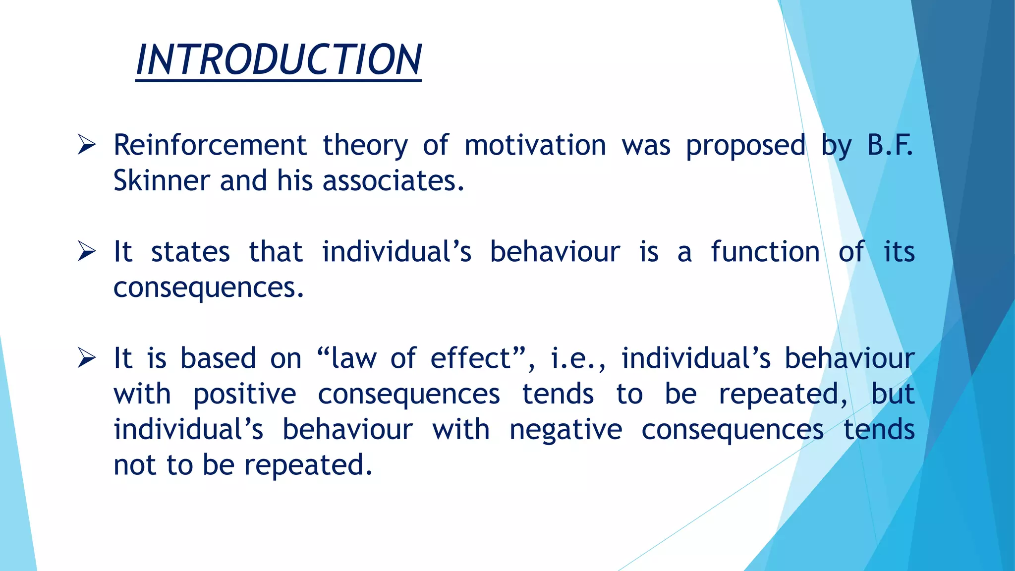 Reinforcement theory of Motivation | PPTX