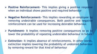 Reinforcement theory of Motivation | PPTX