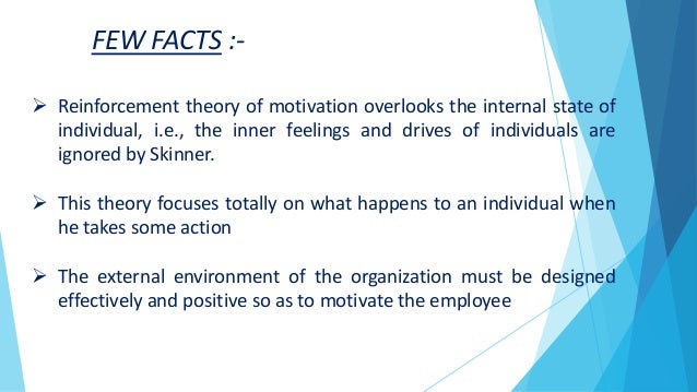 Reinforcement theory of Motivation