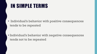 Reinforcement theory of motivation | PDF