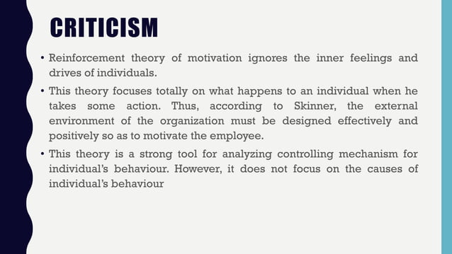 Reinforcement theory of motivation | PDF