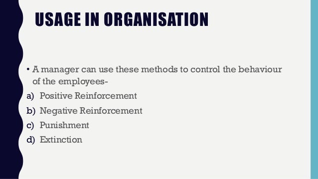 Reinforcement theory of motivation