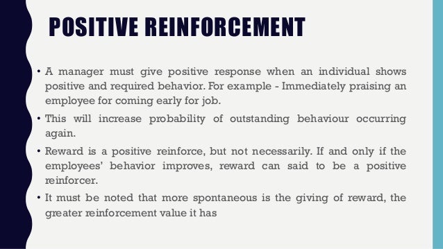 Reinforcement theory of motivation