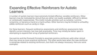 Effective Use of Reinforcers in ABA for Behavior Change | PPTX