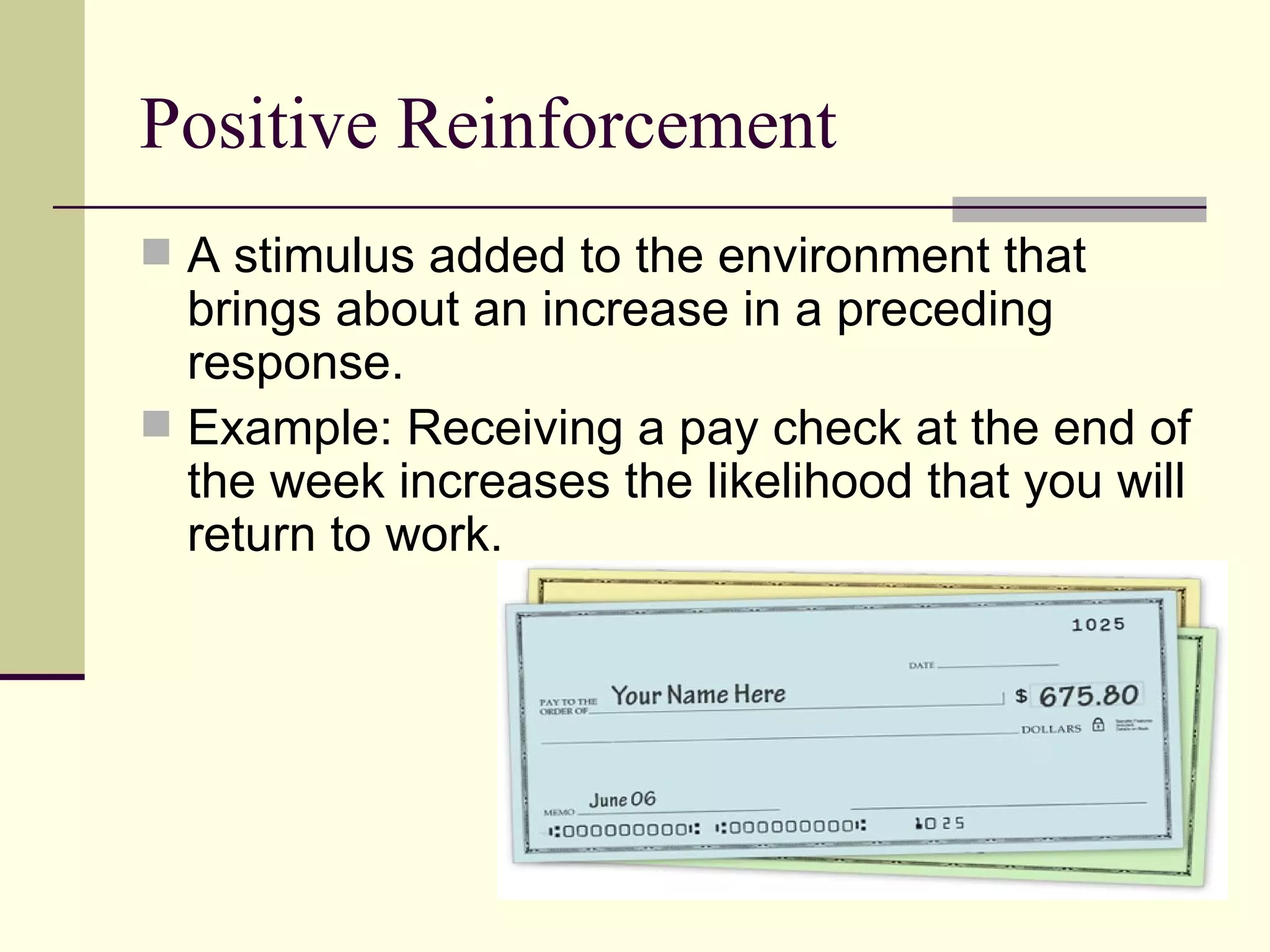 Reinforces and punishment | PPT