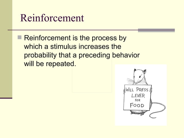 Reinforces and punishment | PPT