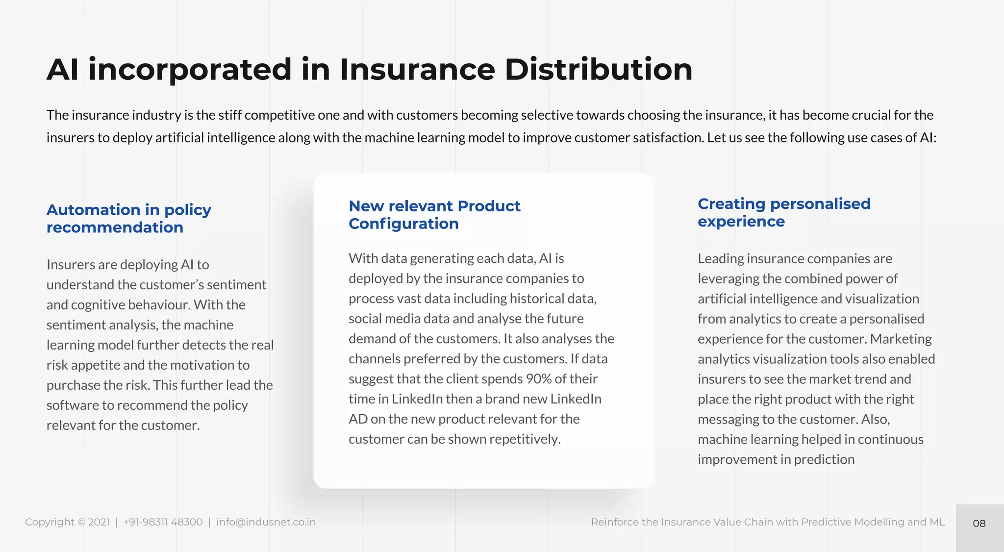 Reinforce the insurance value chain with predictive modelling and ml | PDF