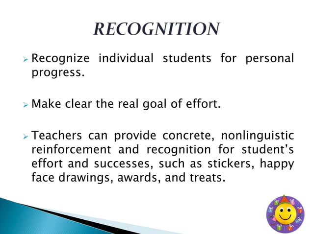 Reinforcing effort &_providing_recognition | PPT