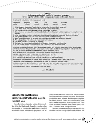 Reinforcing expository reading and writing skills a more versatile ...