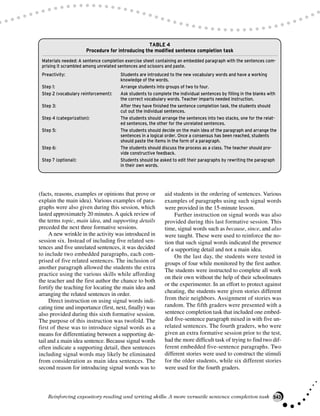 Reinforcing expository reading and writing skills a more versatile ...