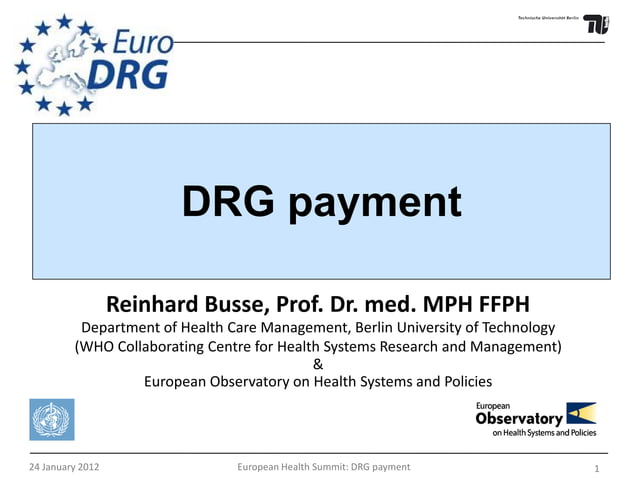 Reinhard Busse: DRG payments | PDF | Health Insurance | Insurance