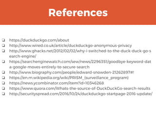 DuckDuckGo preso | PDF