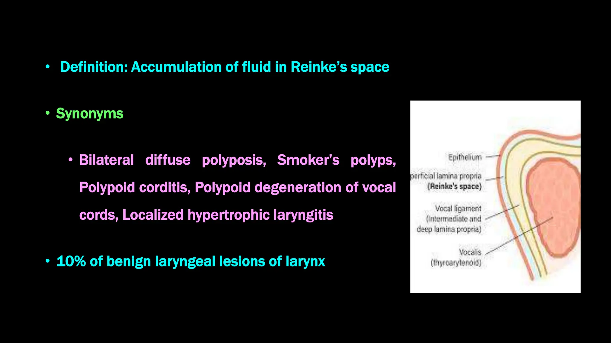 Reinke's edema .pptx