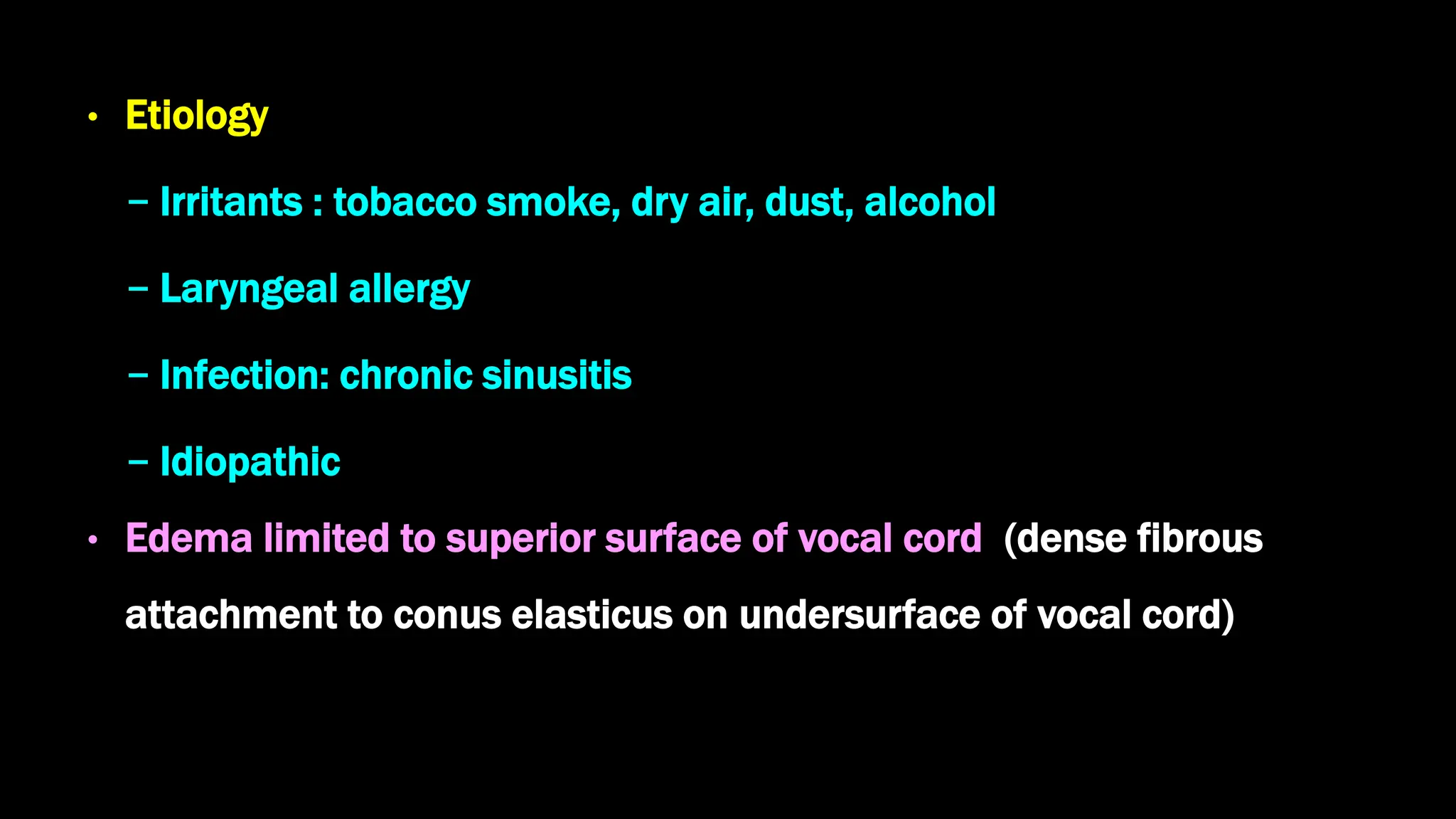 Reinke's edema .pptx