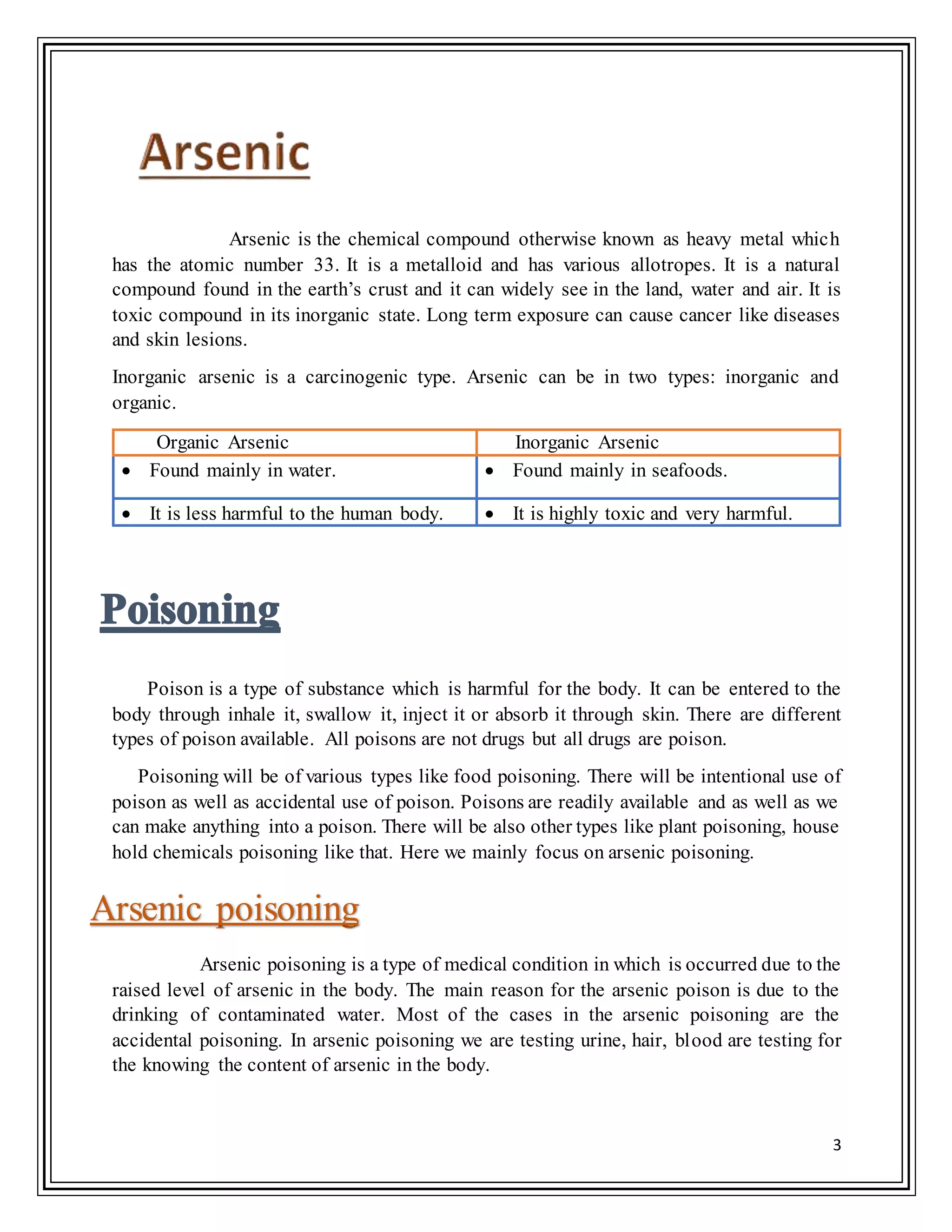 Reinsch's test for arsenic | DOCX