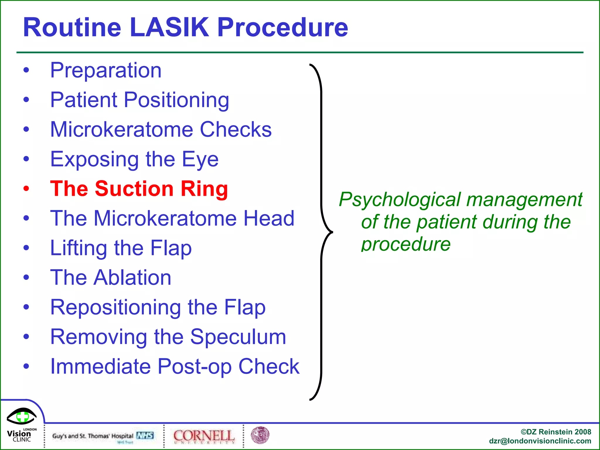 The Routine LASIK Procedure | PPT