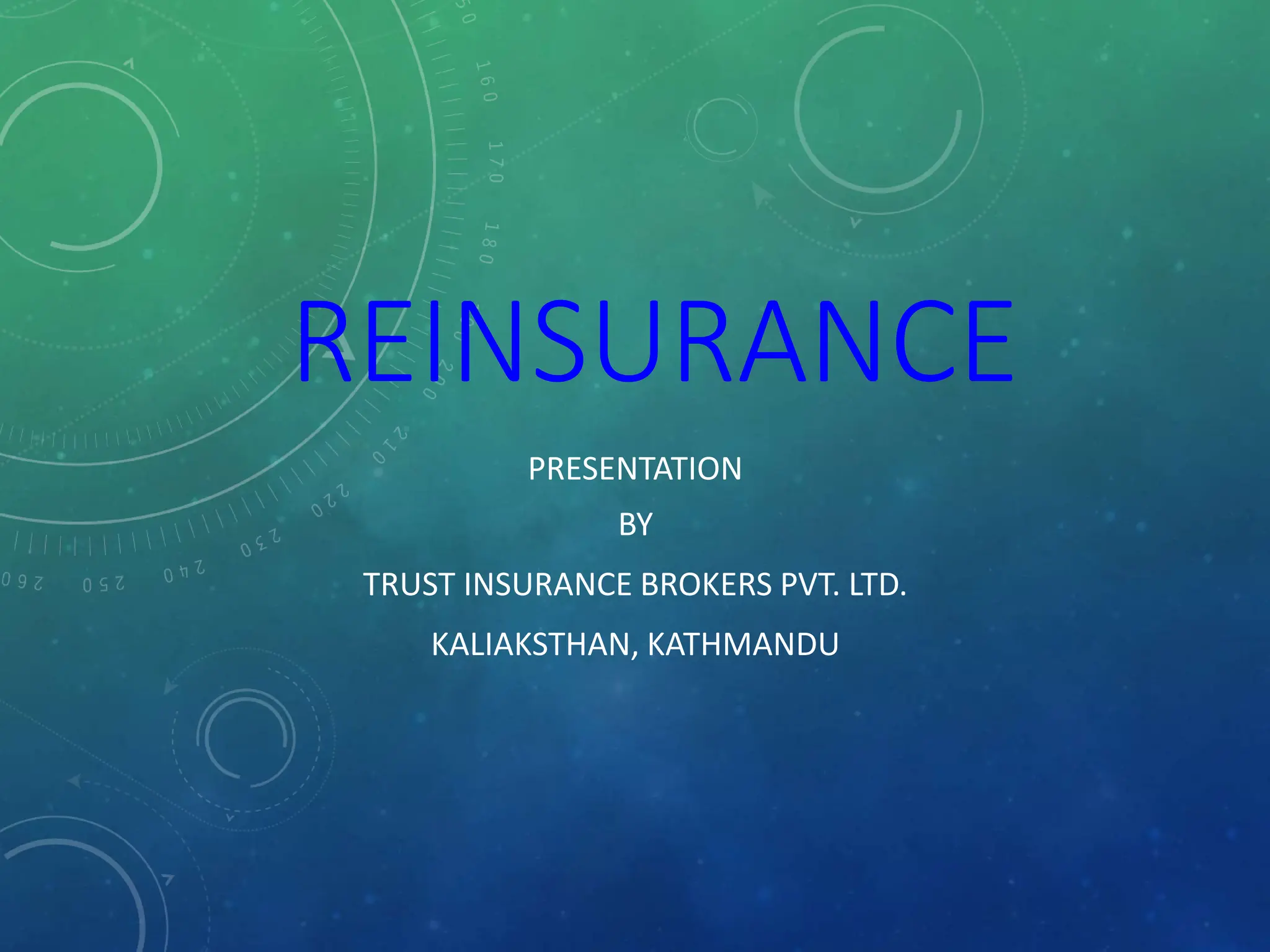 Basics of Reinsurance, Types, Purposes, Advantages and Disadvantages | PPTX