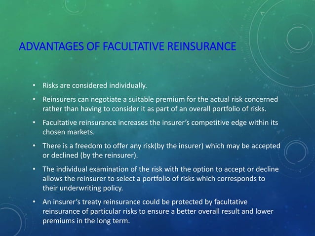 Basics of Reinsurance, Types, Purposes, Advantages and Disadvantages ...
